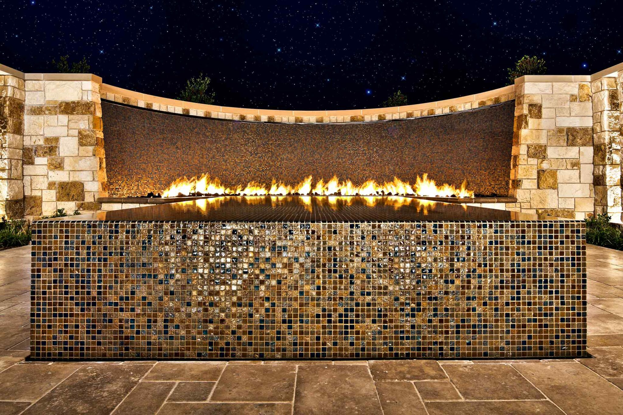 Lightstreams™ Tile - Handcrafted glass swimming pool tile