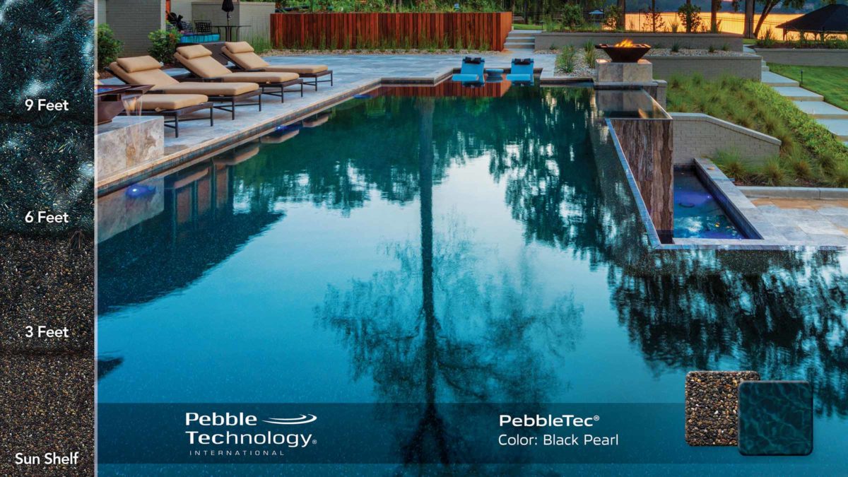Black Pearl - PebbleTec Pool Finishes