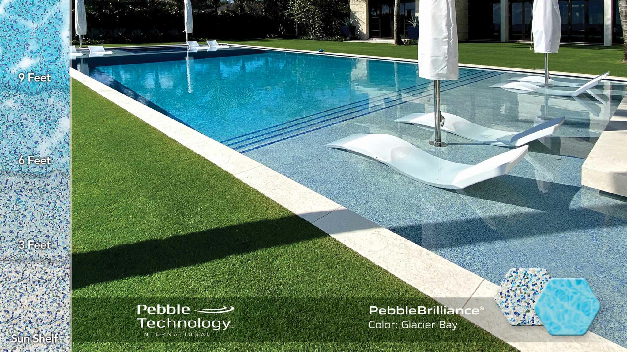 Glacier Bay - Pebble Brilliance Pool Finishes