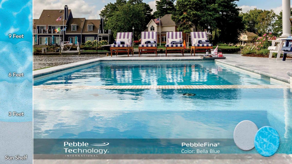 Bella Blue - PebbleFina Pool Finishes