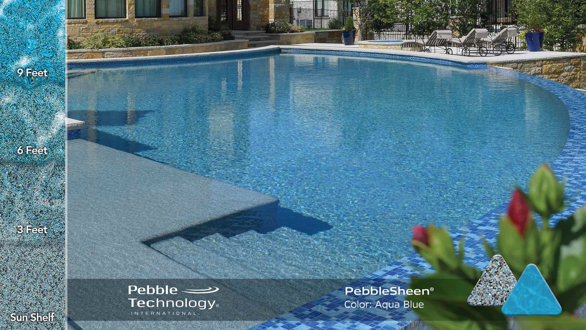 Aqua Blue - PebbleSheen Pool Finishes