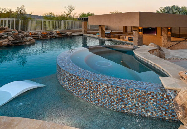 PebbleSheen: Blue Granite - Medium Blue Water Color