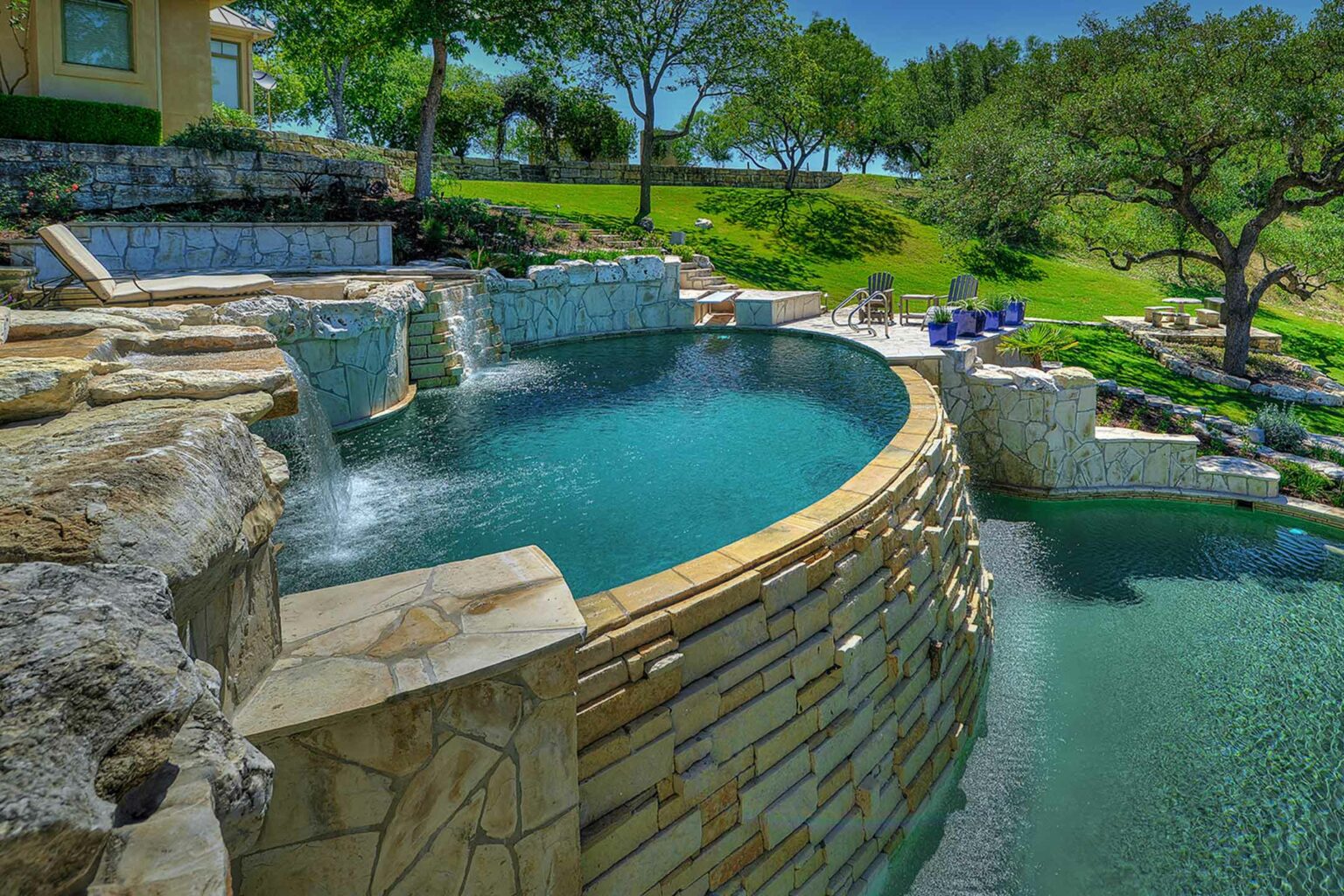 PebbleSheen: Desert Gold - Teal Water Color