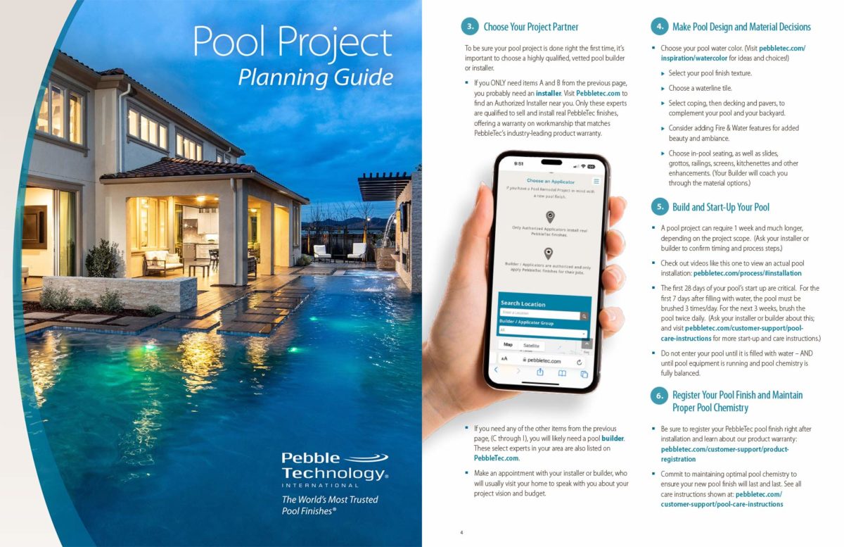 Tahoe Blue - PebbleTec Pool Finish